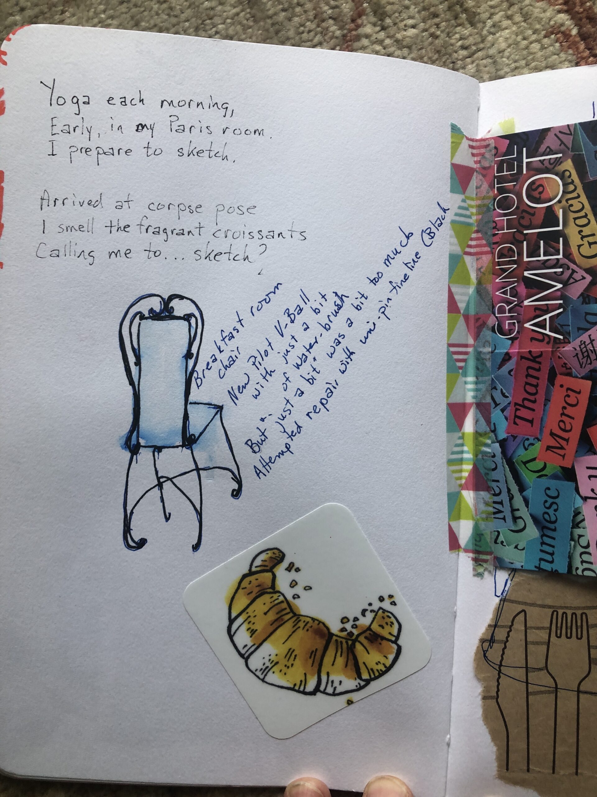 Sketching, From Paris to Vancouver, Croissants to Chicken Vegetable ...